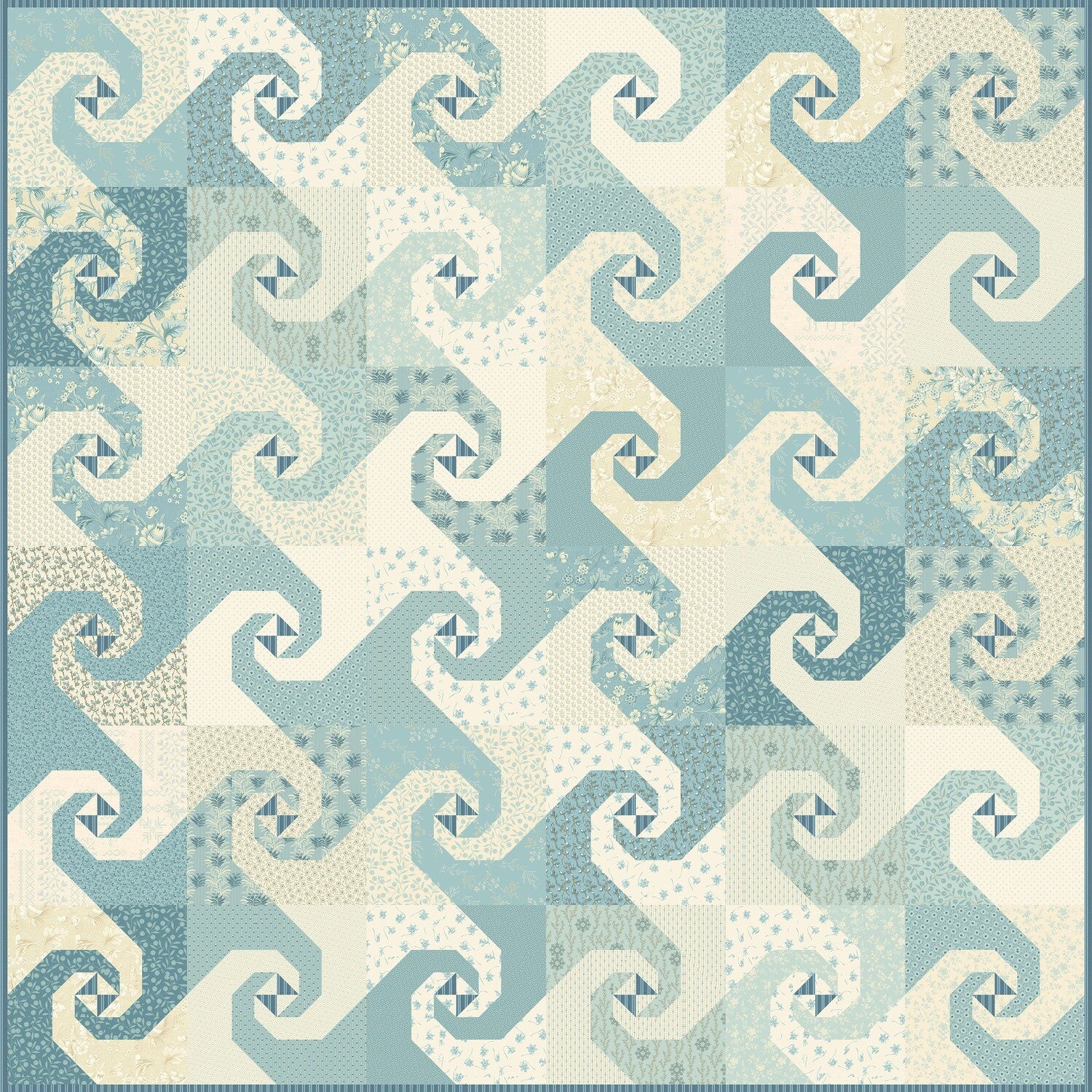 Blue Jay Bay Pieced Quilt Pattern – Apple Basket Quilts